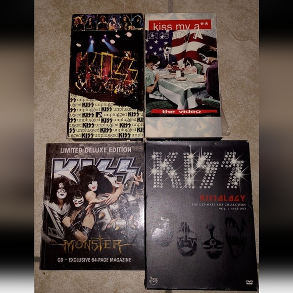 Kiss | Media | Kissology Vol 19741977 Dvd Kiss Unplugged Vhs Kiss ...